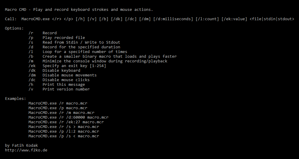 Macro Cmd F2ko